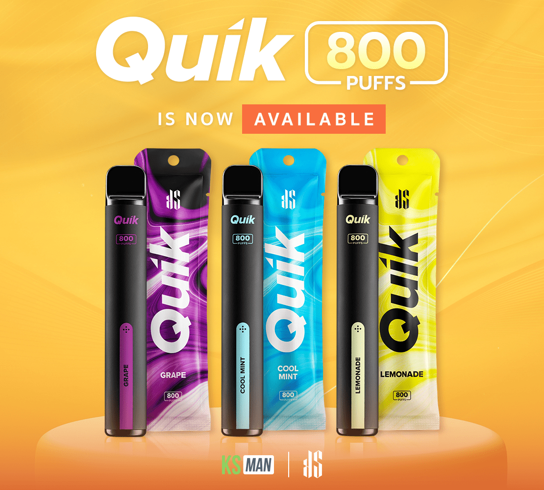 พอต KS Quik 800 puffs จิ๋วแต่แจ๋วตัวใหม่ น้องเล็กกระแทกใจ