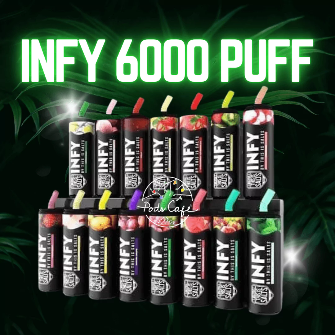 infy 6000 puff สูบได้กระหน่ำ ล้ำด้วยฟังสูบดีเกินต้าน - PodsCafe : Kardinal Stick Kurve & RELX ...